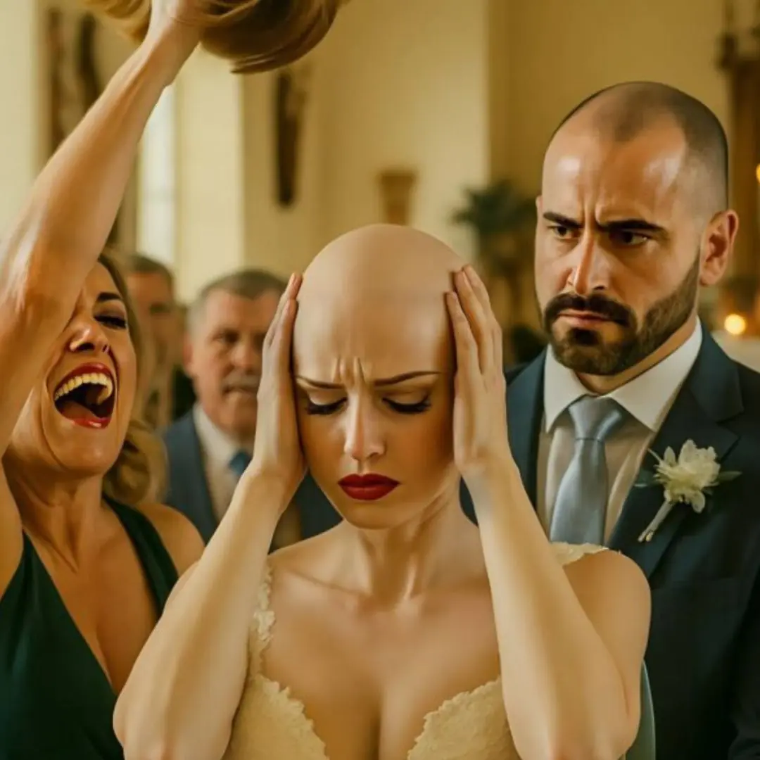 During the wedding, my mother-in-law came up to me and ripped my wig ...